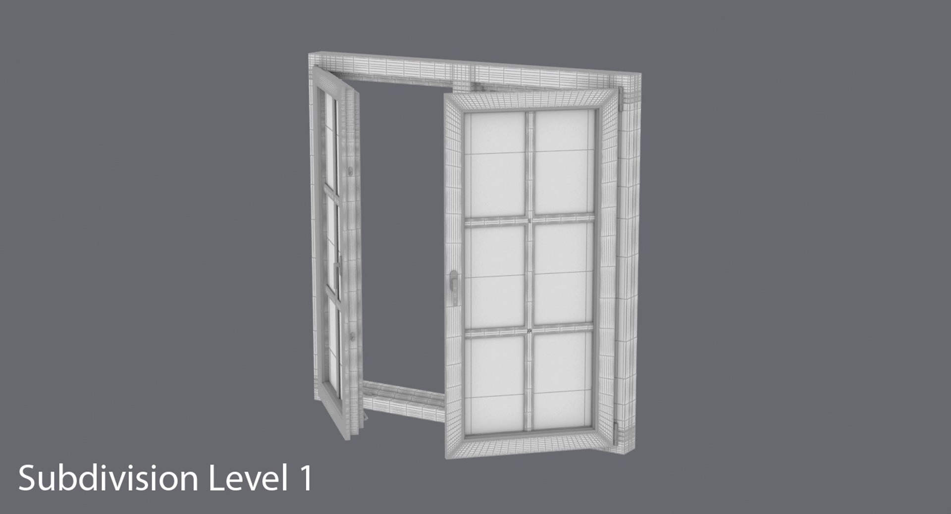 Standard-windows---window-4-half-open 3D - TurboSquid 1246245