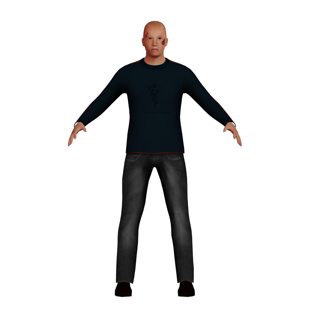 Low-poly Man Model - TurboSquid 1631289