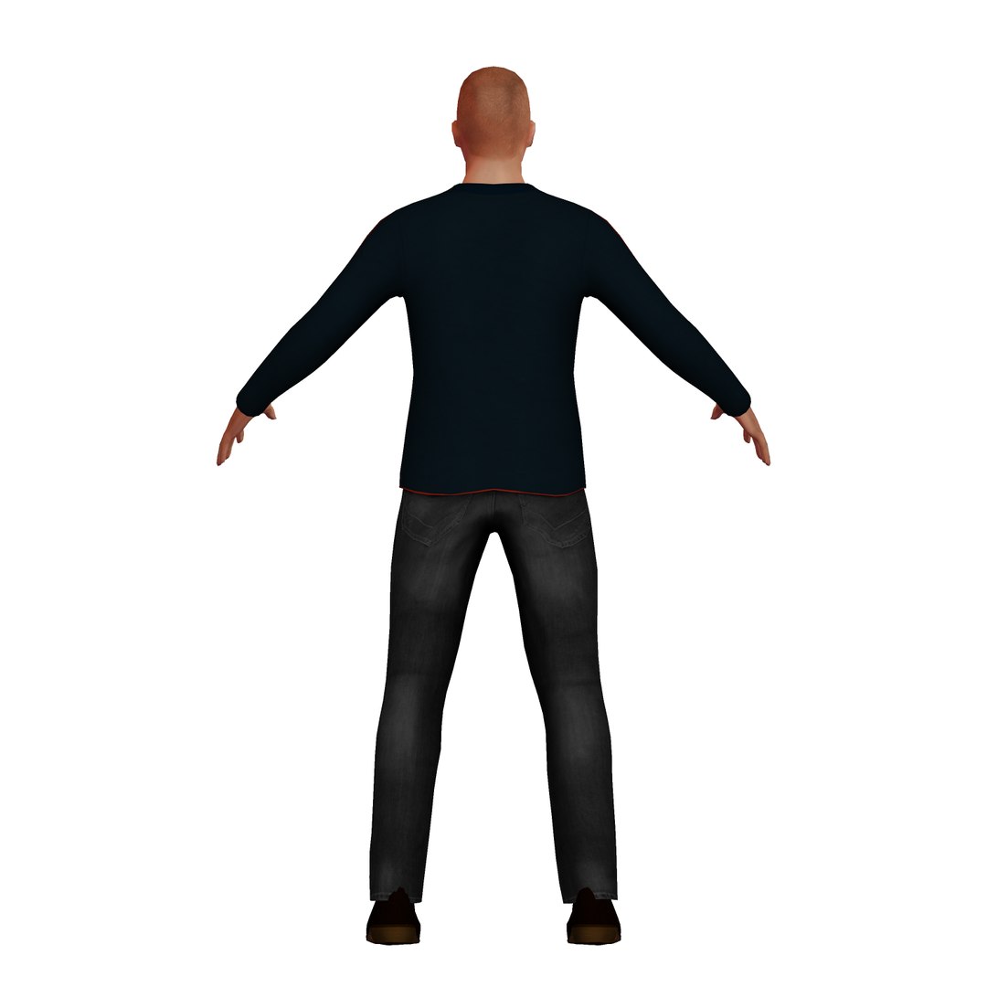 Low-poly Man Model - TurboSquid 1631289