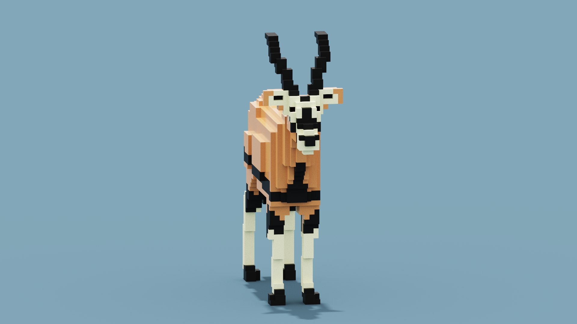 3D Voxel Oryx - TurboSquid 1946231