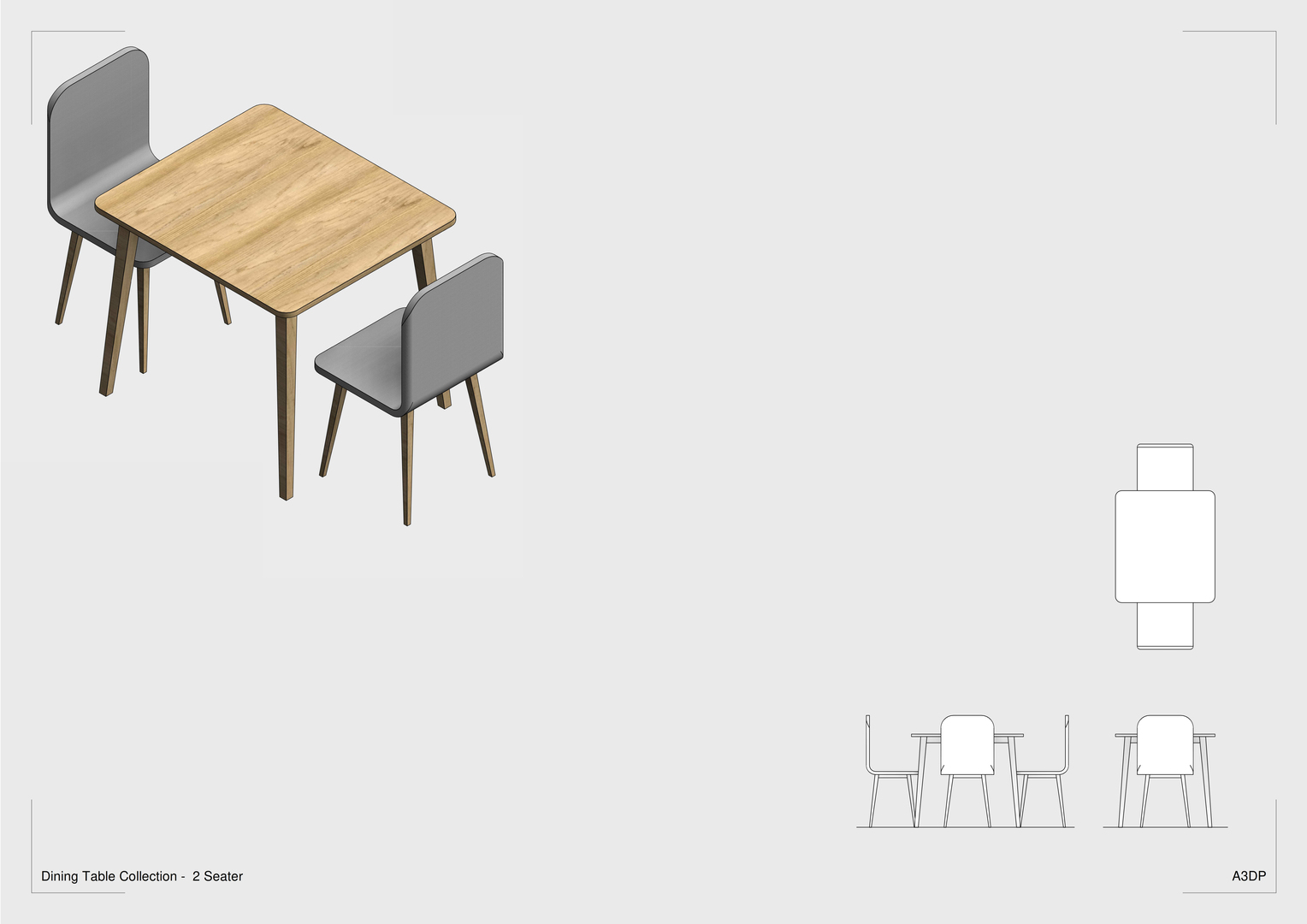 Parametric revit dining table 3D model - TurboSquid 1588352