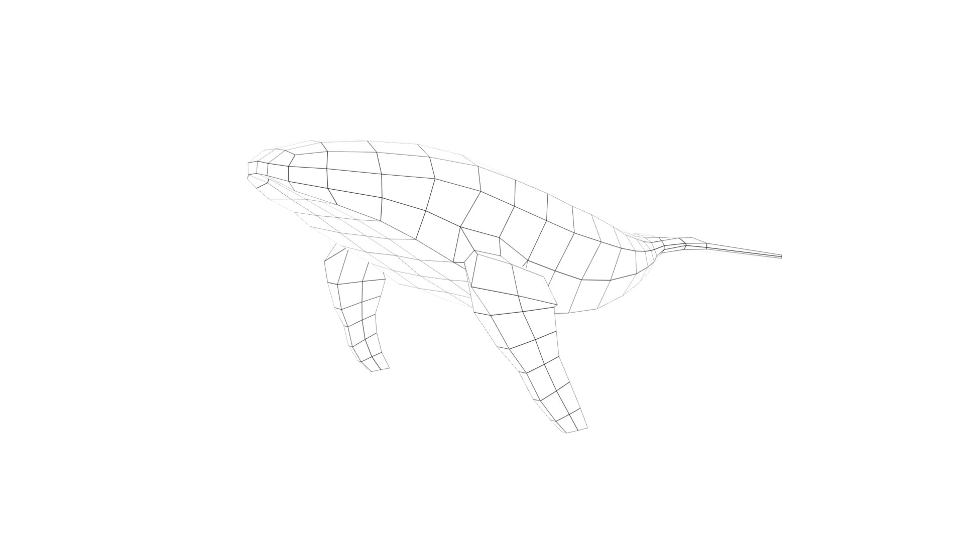 Simple Whale 3D Model - TurboSquid 1535780