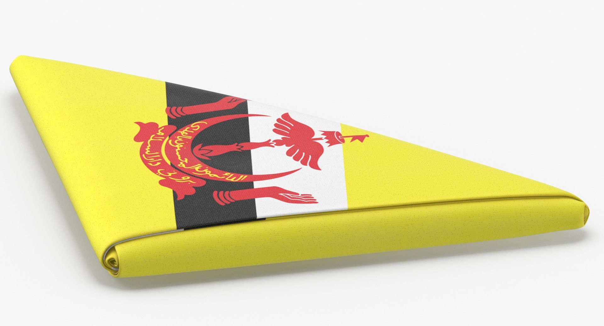 3D Flag Folded Triangle Brunei - TurboSquid 1577404