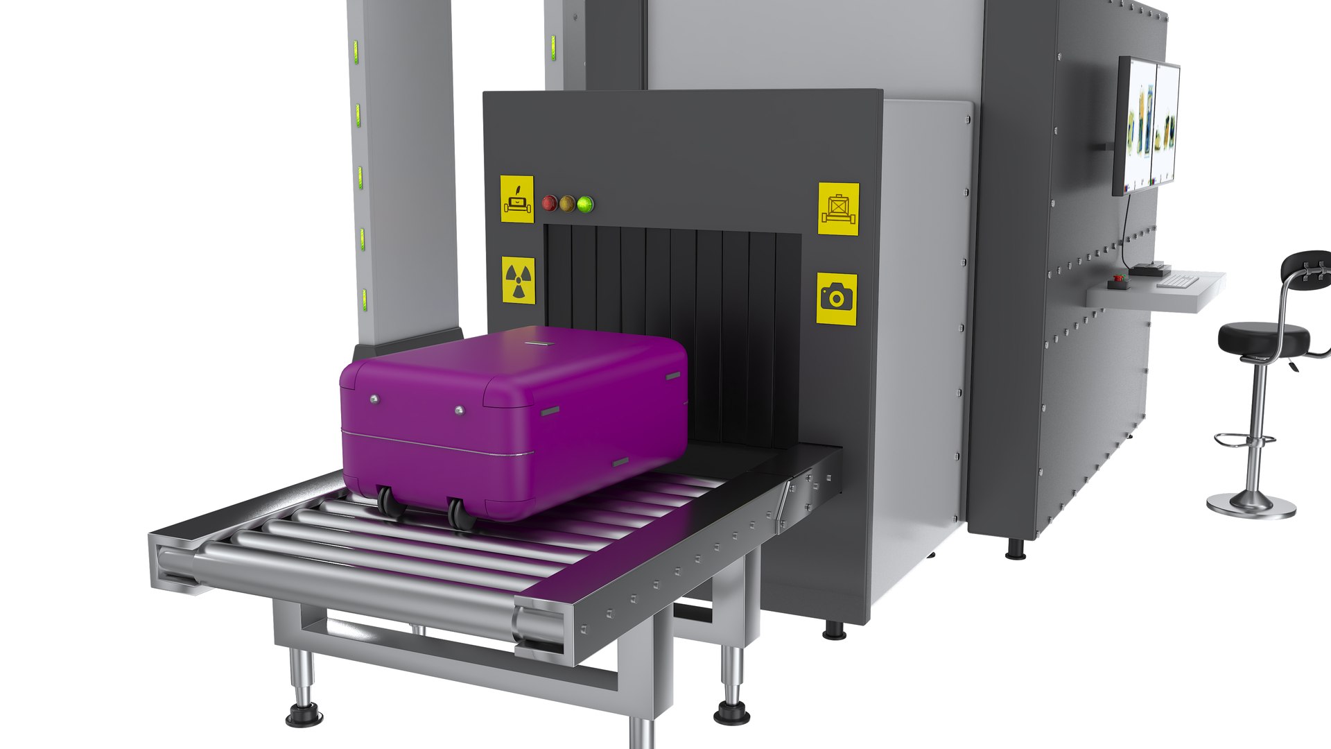 Airport Security Checkpoint 3D Model - TurboSquid 2212119