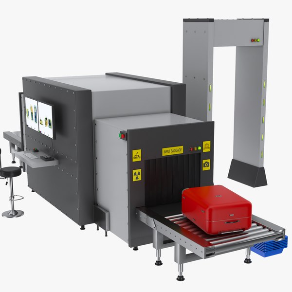 modelo 3d Punto de control de seguridad del aeropuerto - TurboSquid 2212119