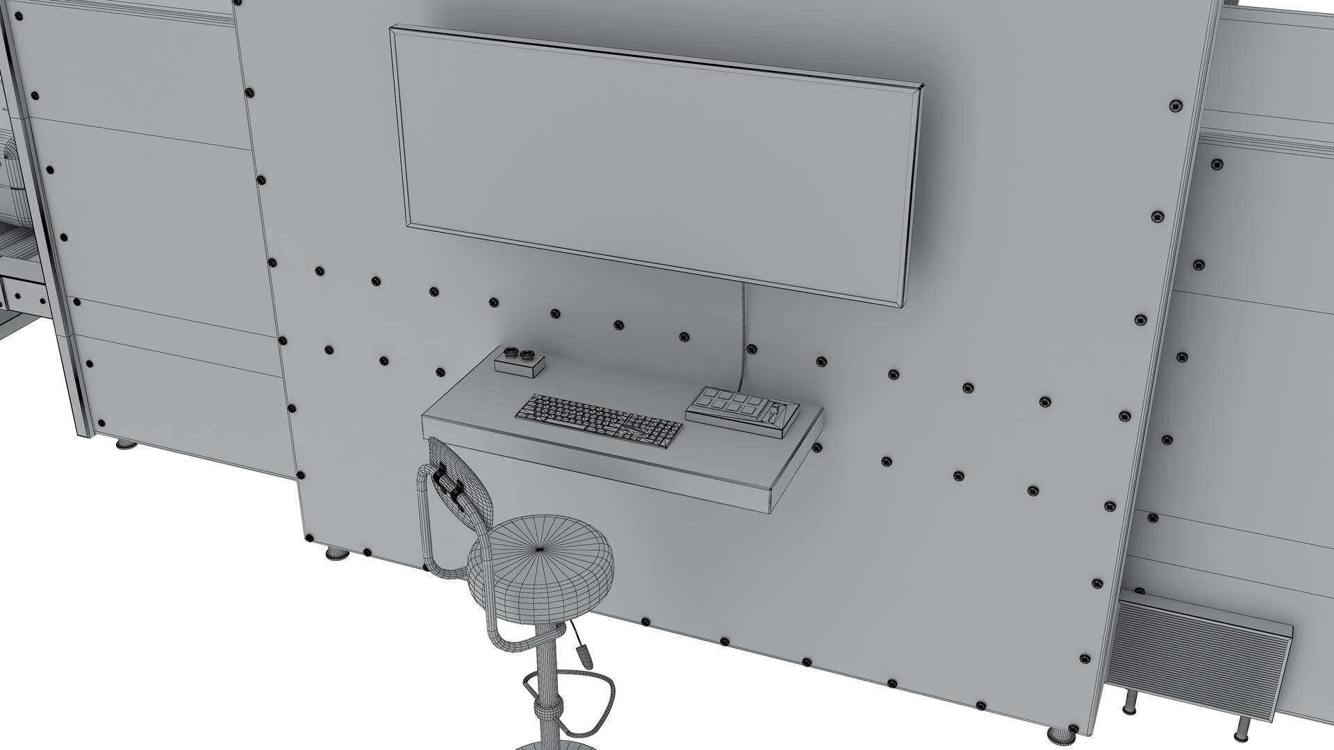 Airport Security Checkpoint 3D Model - TurboSquid 2212119