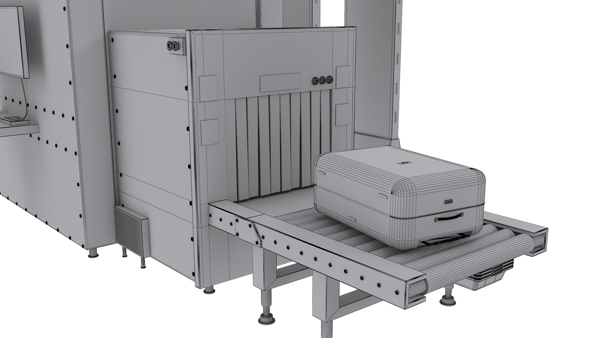Airport Security Checkpoint 3D Model - TurboSquid 2212119