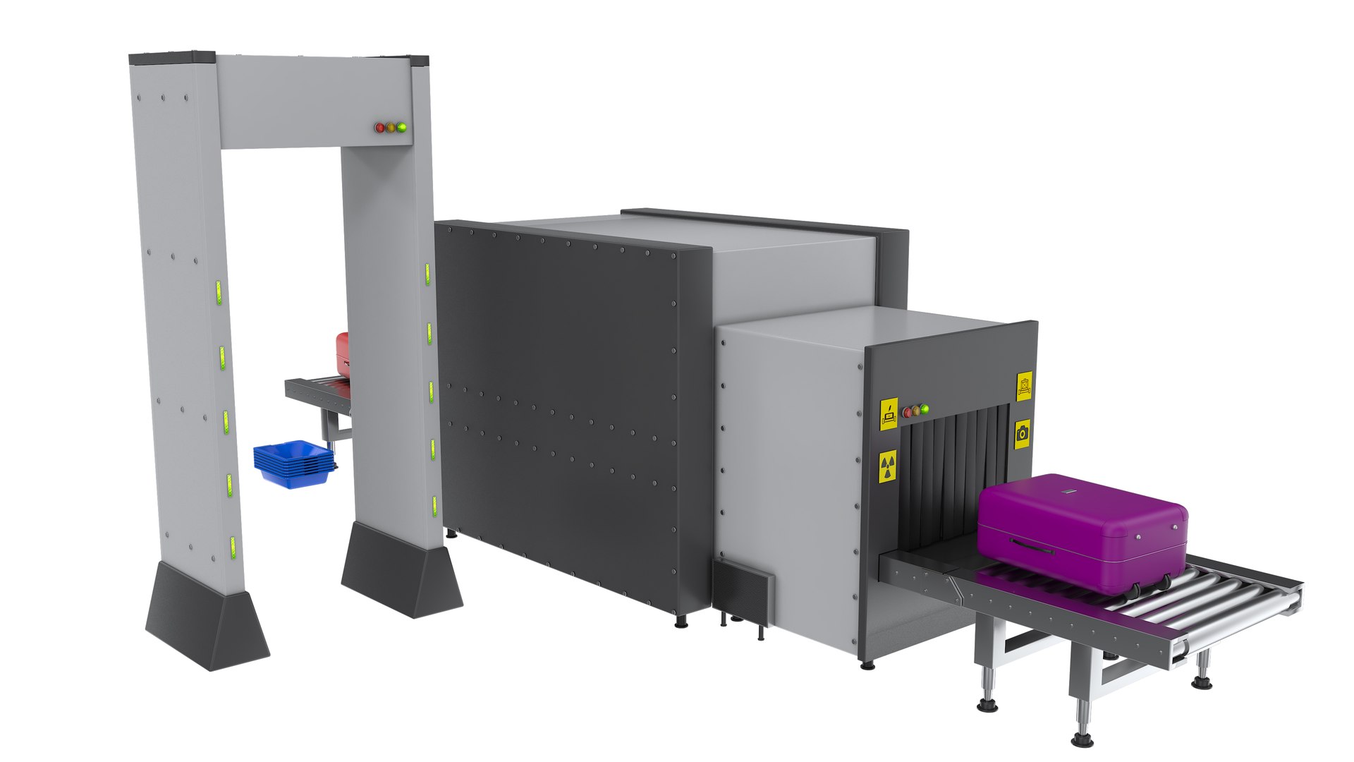 Airport Security Checkpoint 3D Model - TurboSquid 2212119