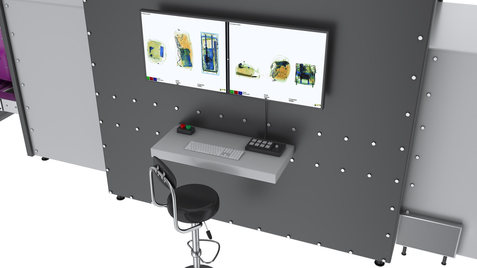 Airport Security Checkpoint 3D Model - TurboSquid 2212119