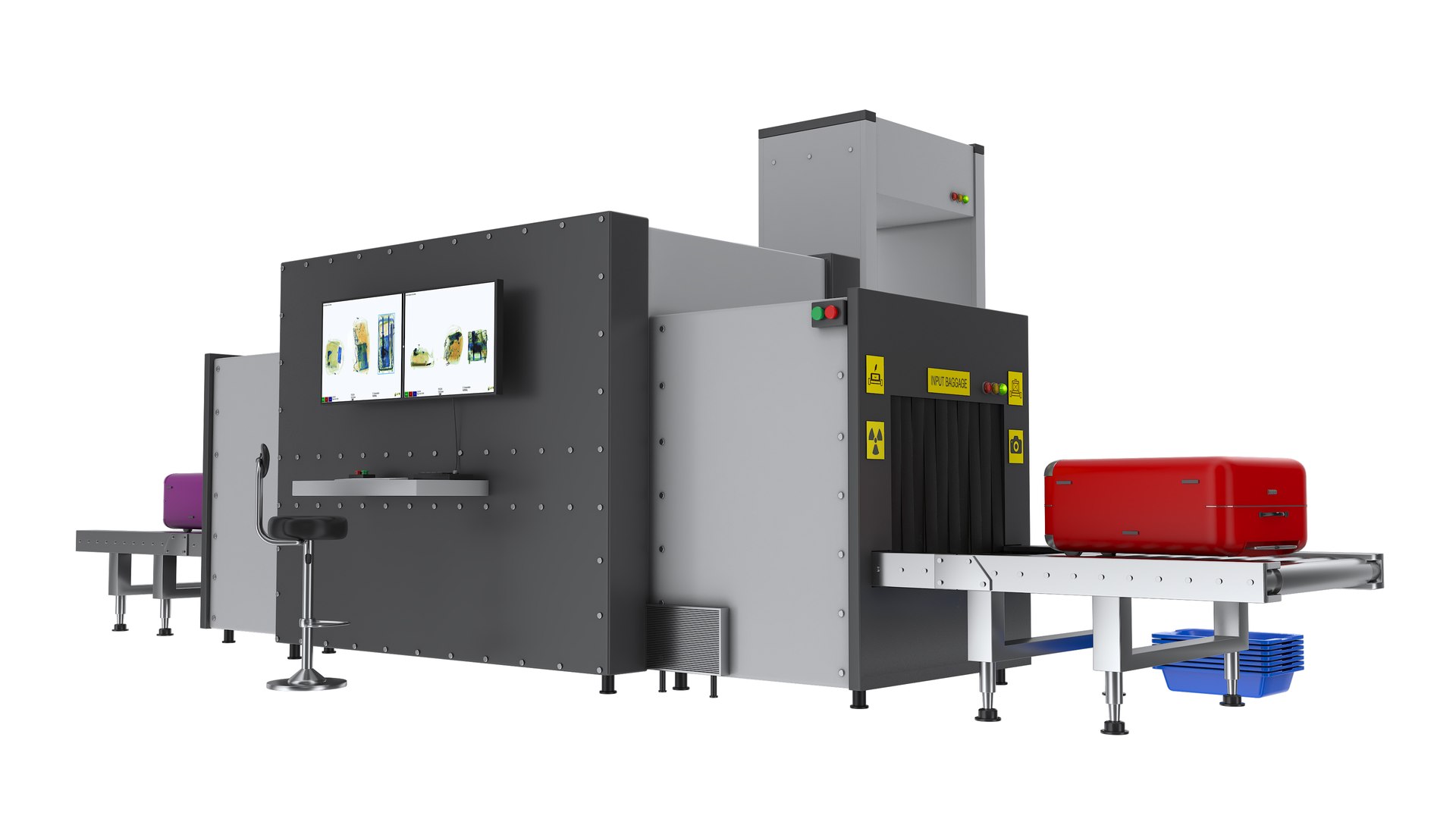 Airport Security Checkpoint 3D Model - TurboSquid 2212119