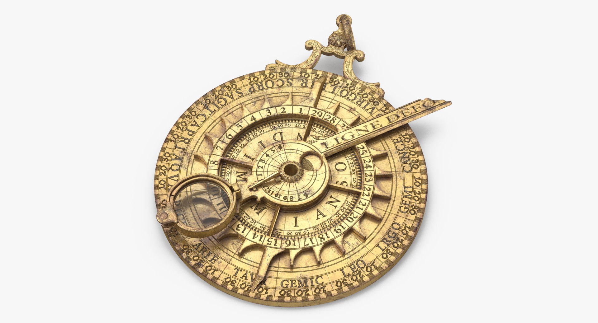 Astrolabe 3D Model - TurboSquid 1184456