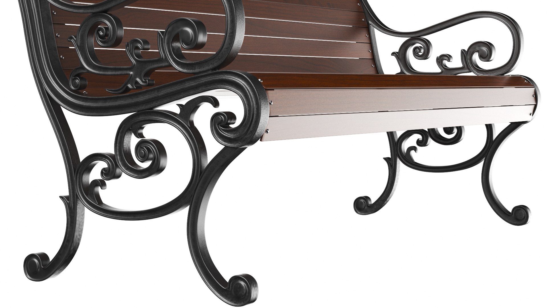 Detailed Park Bench Model - TurboSquid 2189823