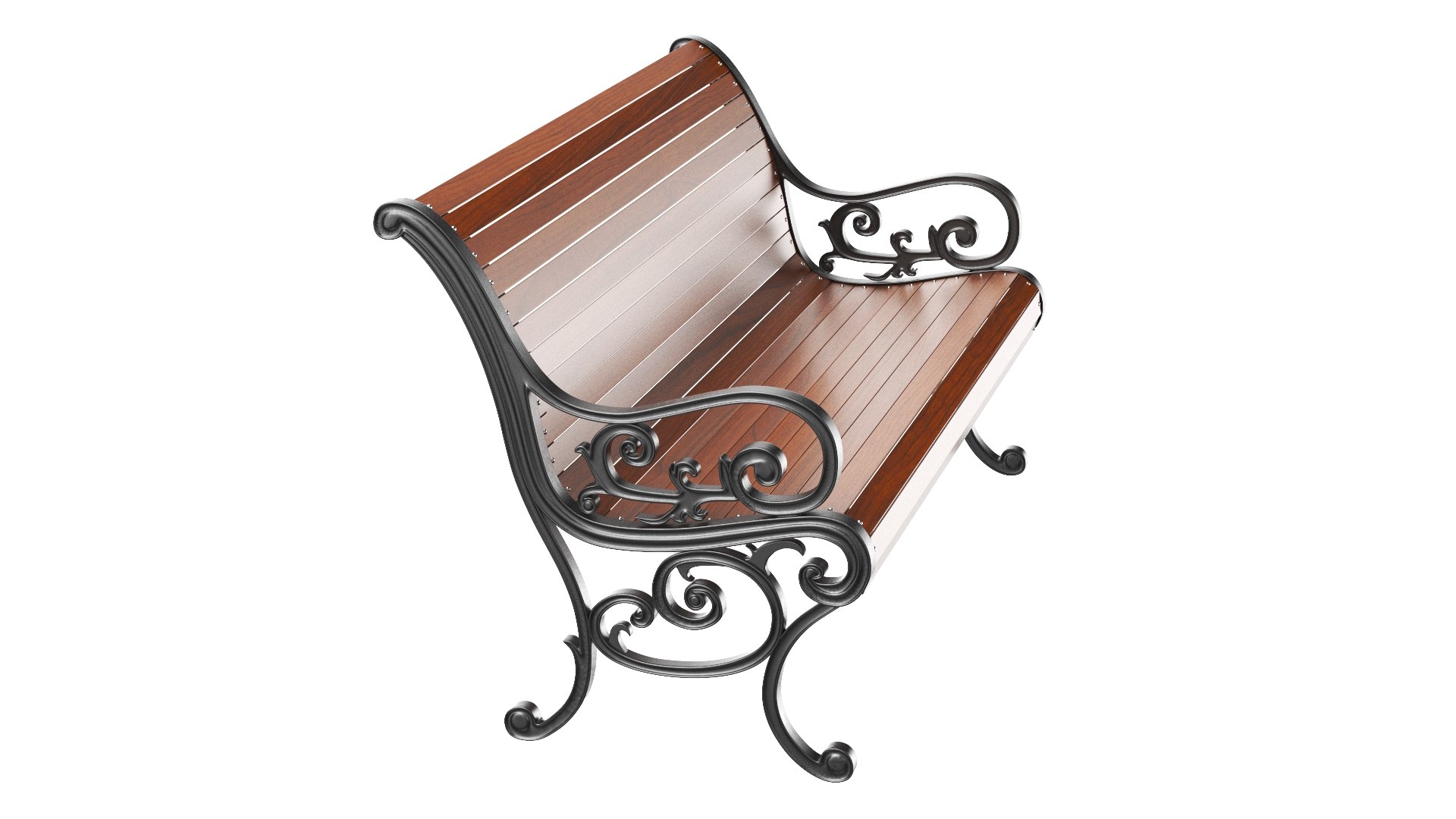 Detailed Park Bench Model - TurboSquid 2189823