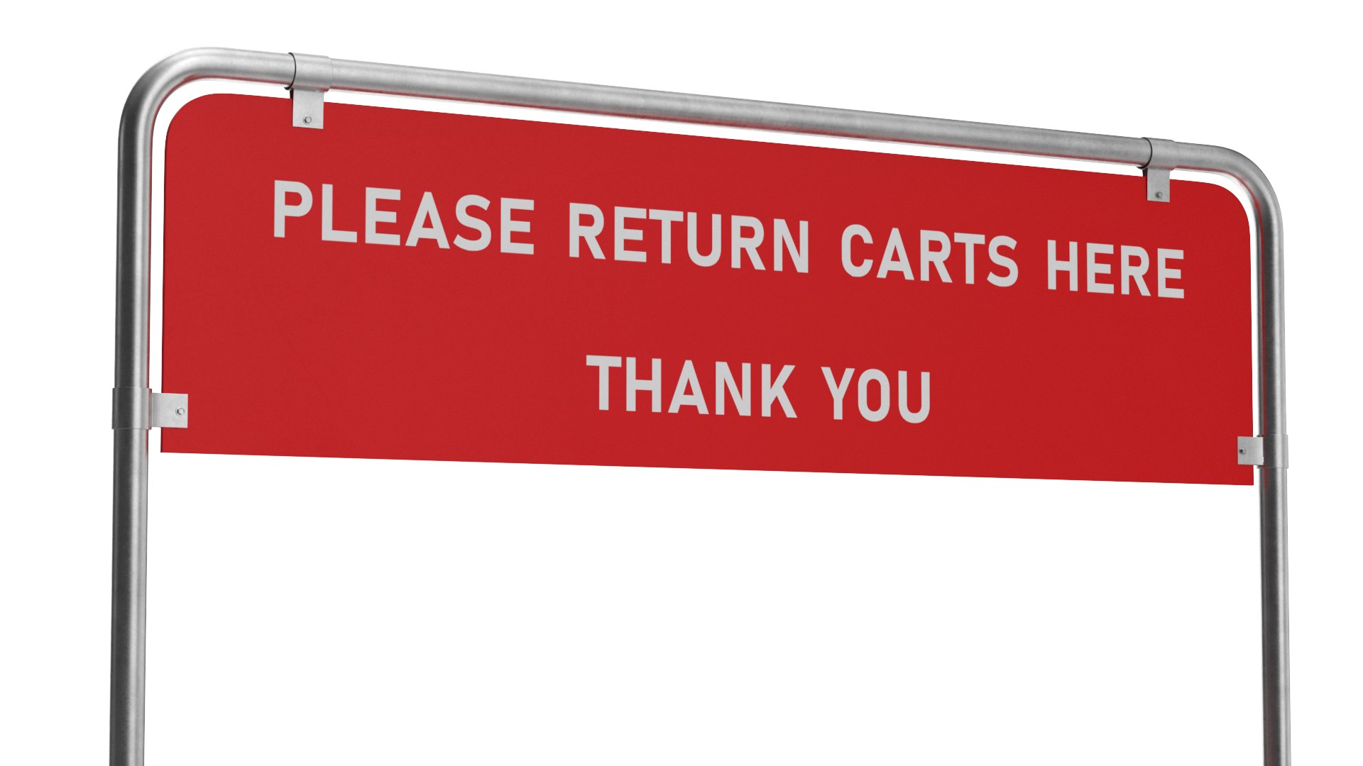 3D model Cart Corral with Polymer Side Bumpers - TurboSquid 2028982