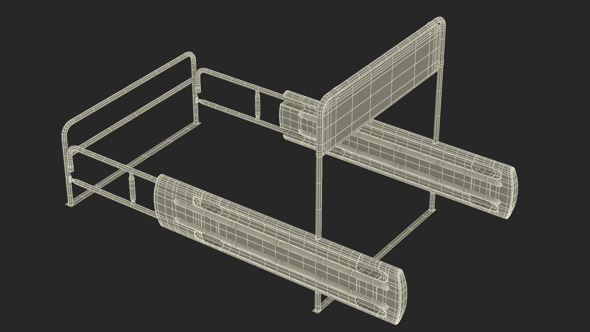 3D model Cart Corral with Polymer Side Bumpers - TurboSquid 2028982