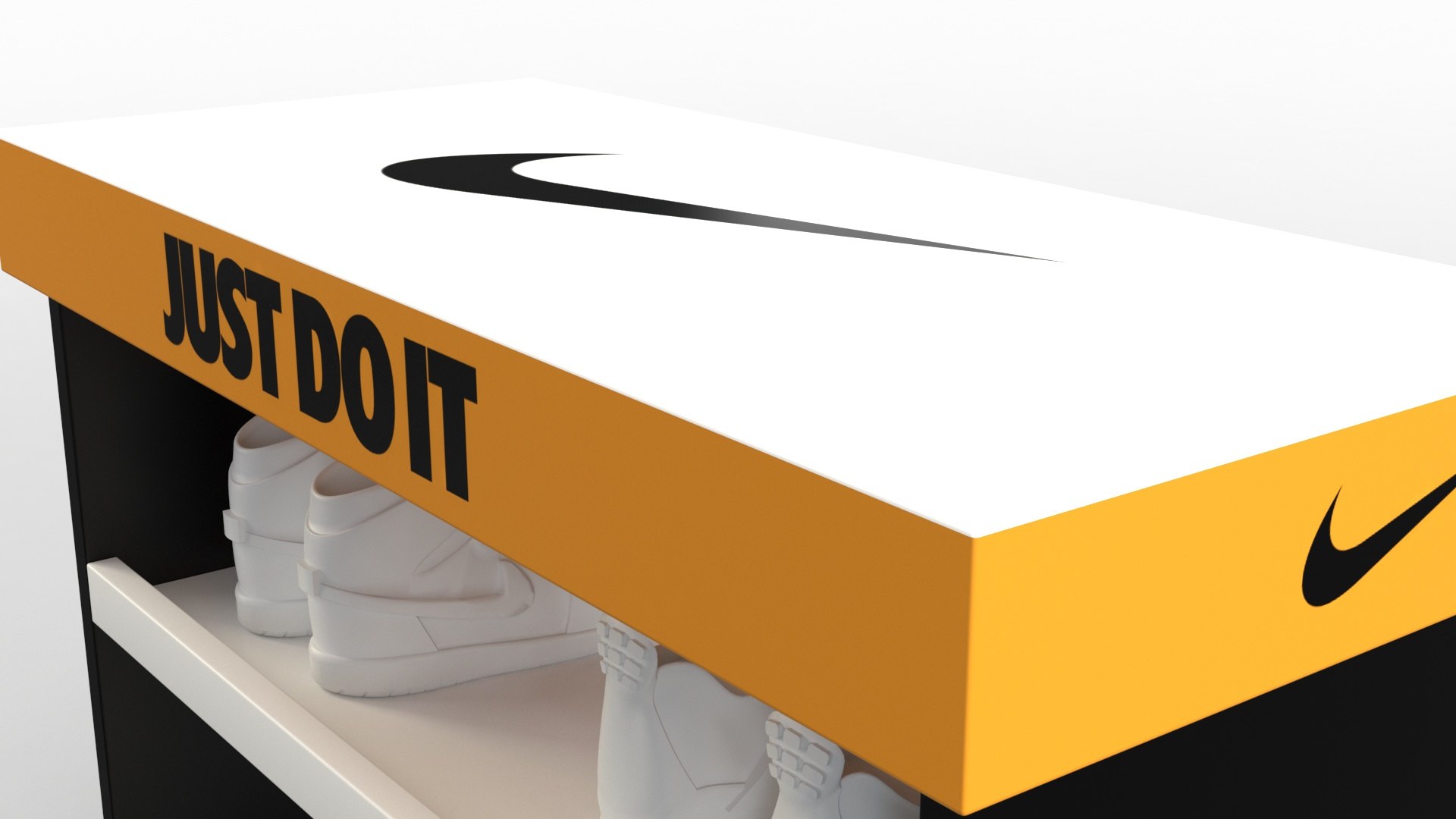 Nike Shoe Rack 3D - TurboSquid 1768629