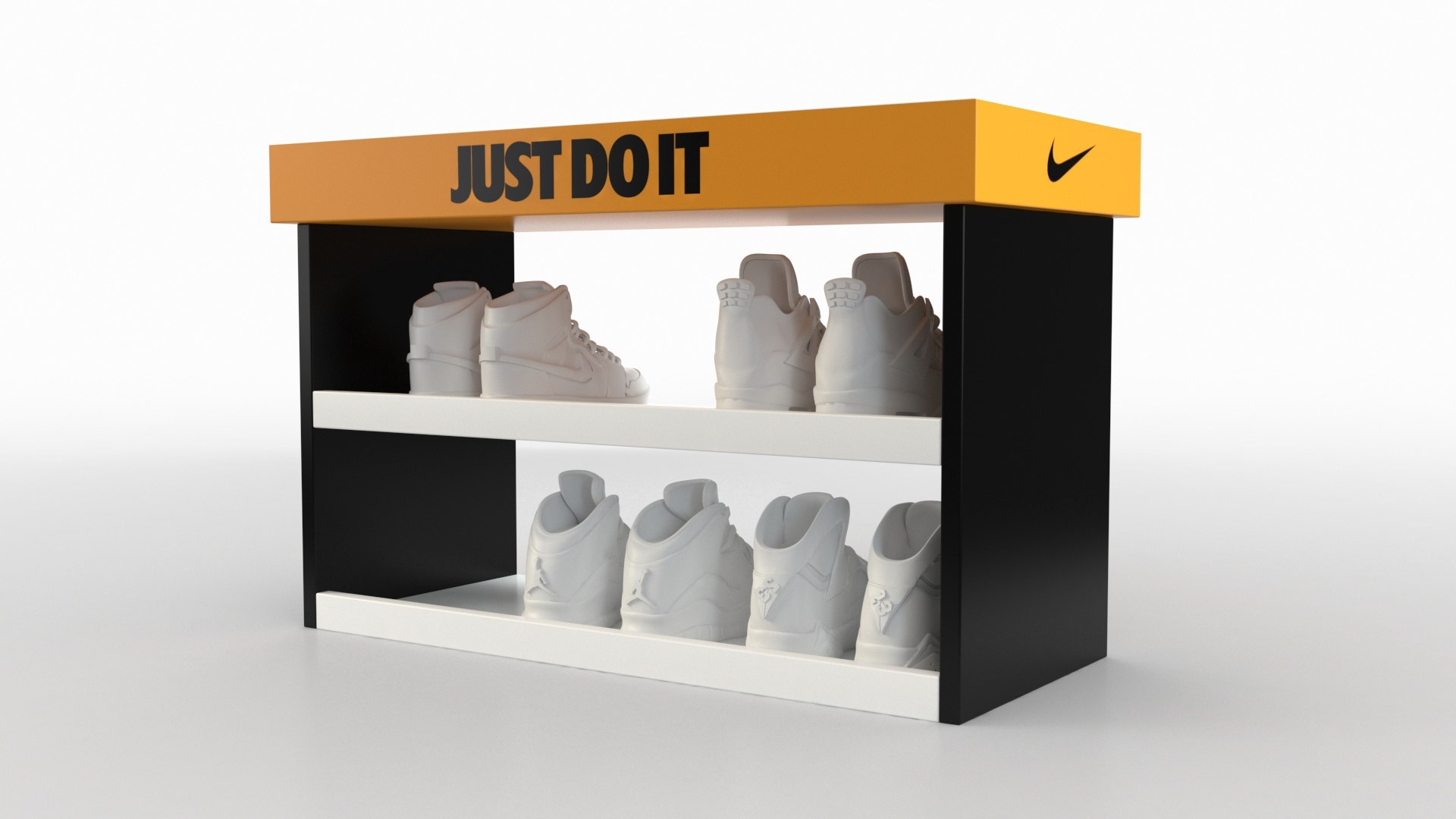 Nike Shoe Rack 3D - TurboSquid 1768629