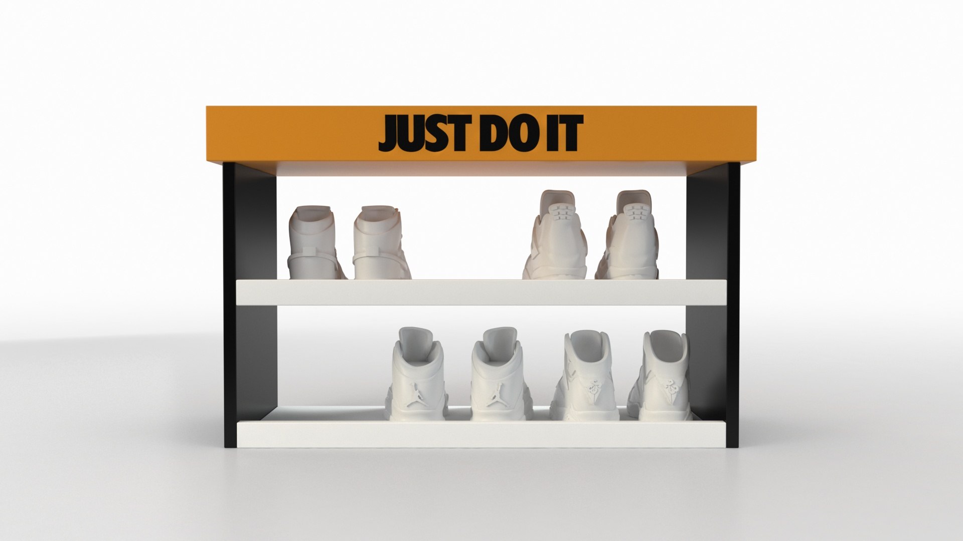 Nike Shoe Rack 3D - TurboSquid 1768629