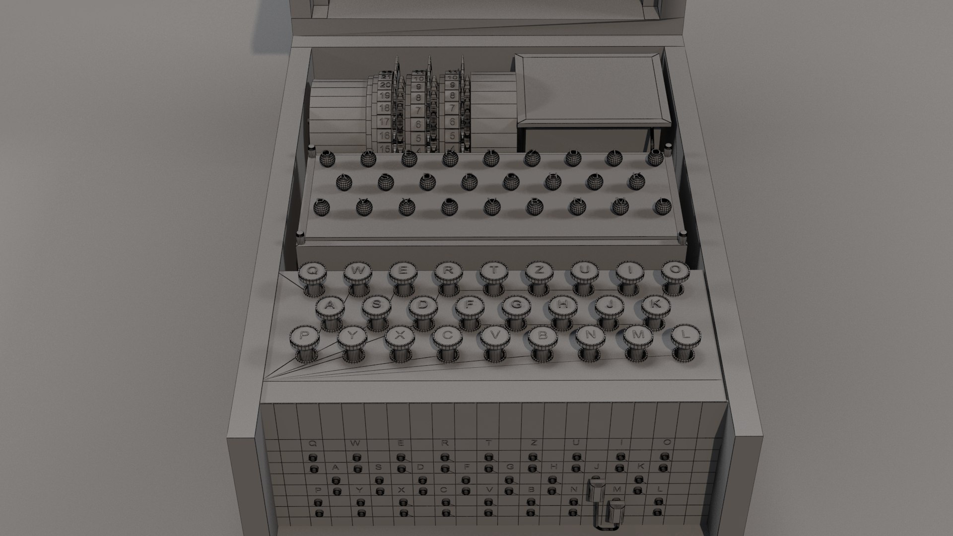 3D Enigma Machine Model - TurboSquid 2357542