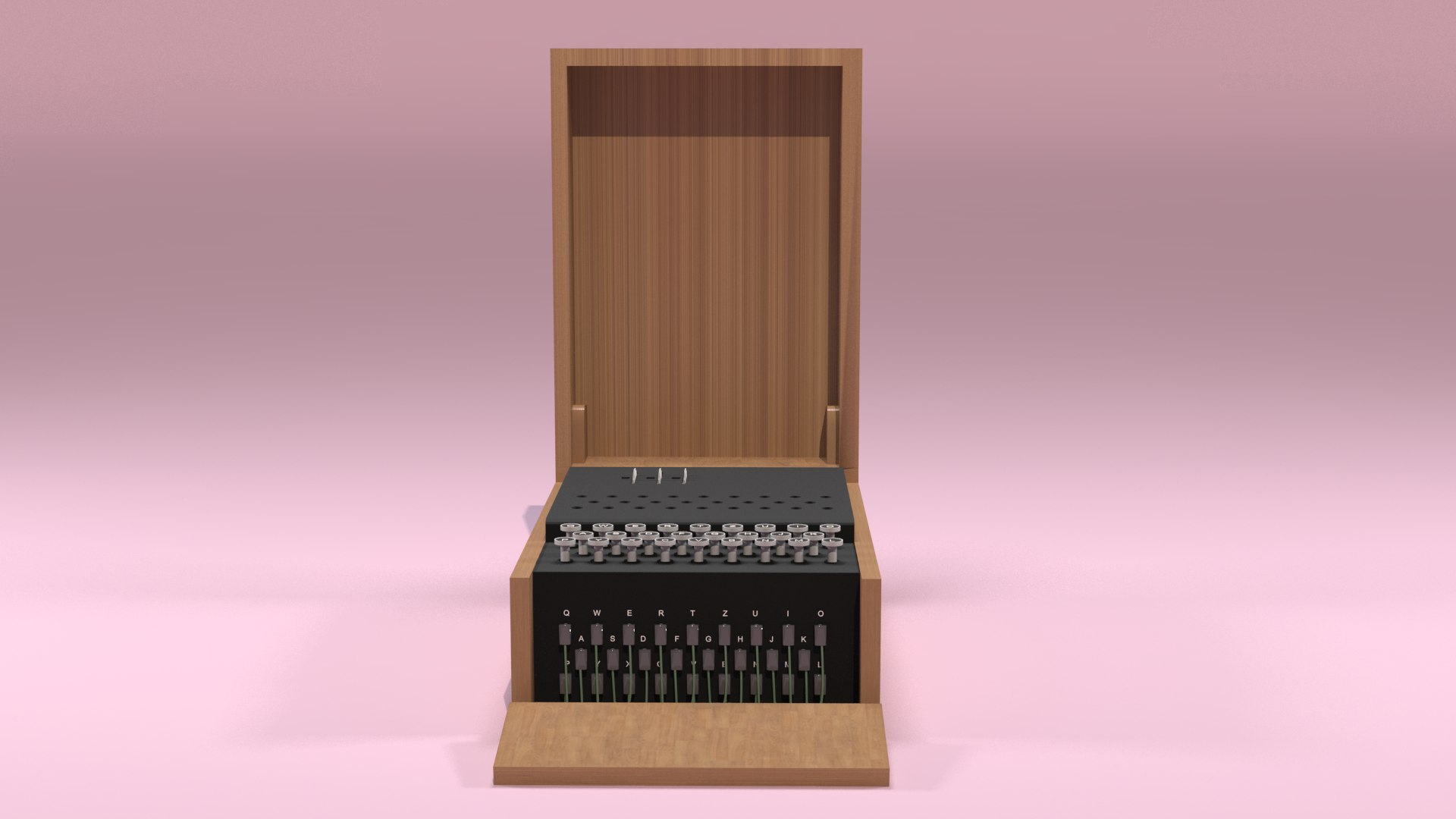 3D Enigma Machine Model - TurboSquid 2357542