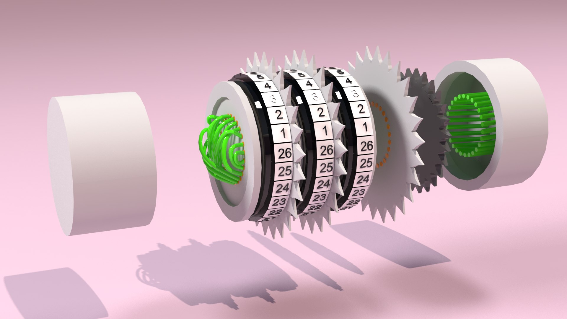 3D Enigma Machine Model - TurboSquid 2357542
