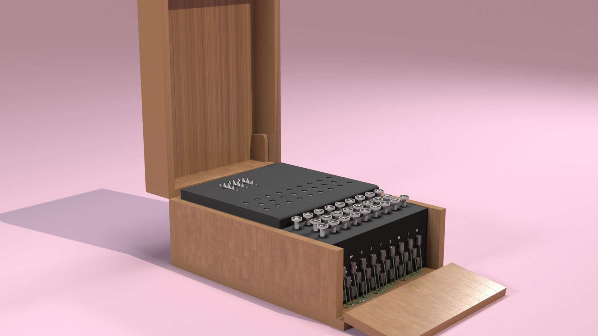 3D Enigma Machine Model - TurboSquid 2357542