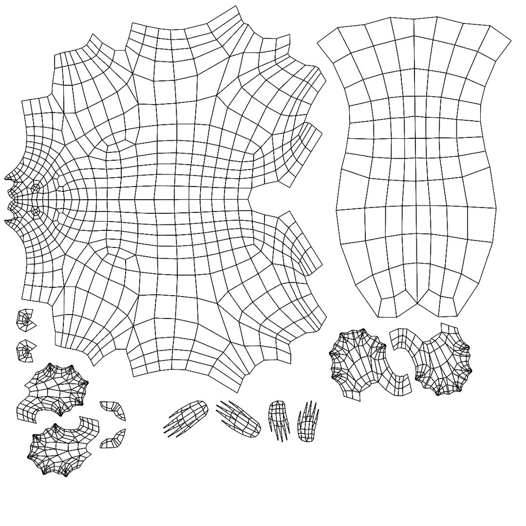 Base Mesh Skunk 3d C4d