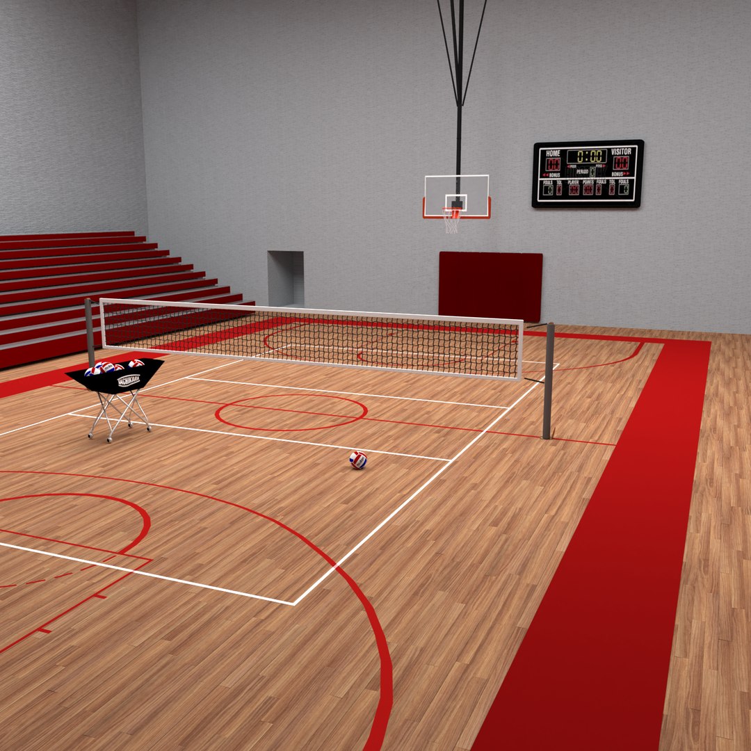 Gym Volleyball Basketball 3D Model - TurboSquid 1433783