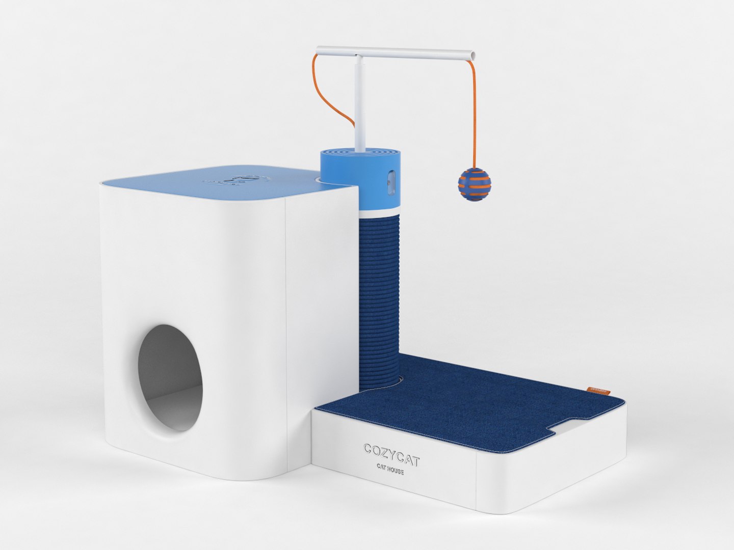 Realistic cat house 3D model - TurboSquid 1335416