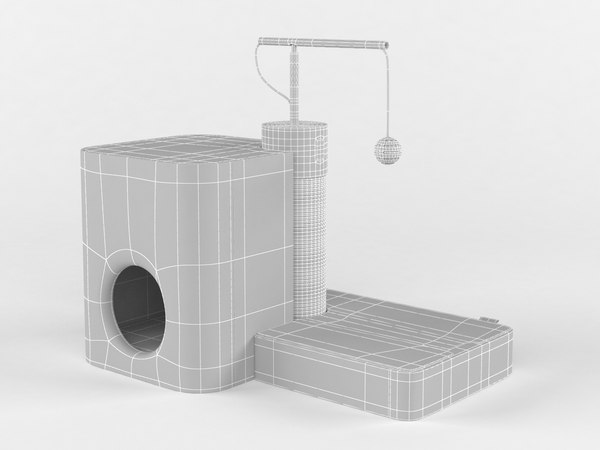 Realistic cat house 3D model - TurboSquid 1335416