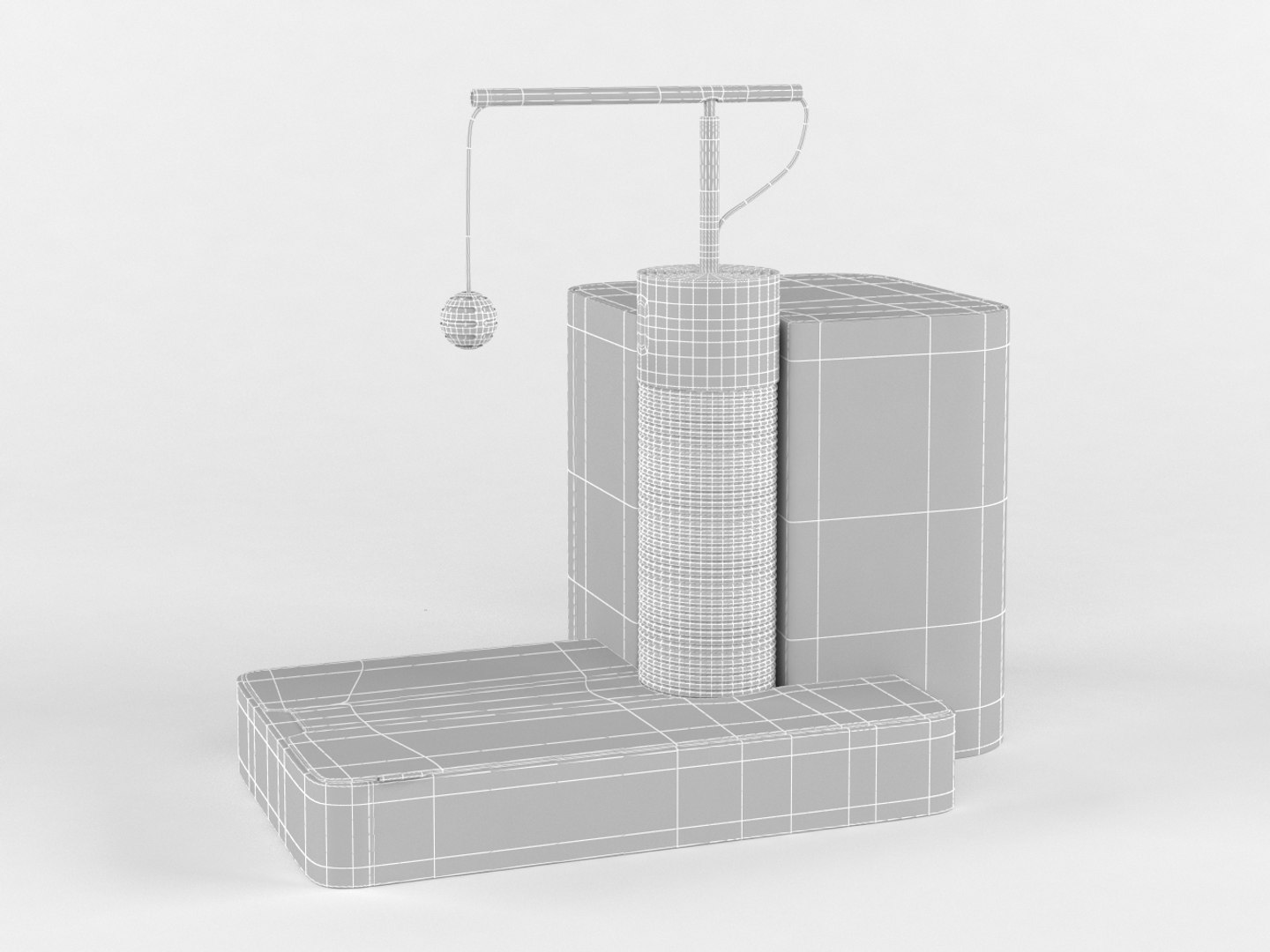 Realistic cat house 3D model - TurboSquid 1335416