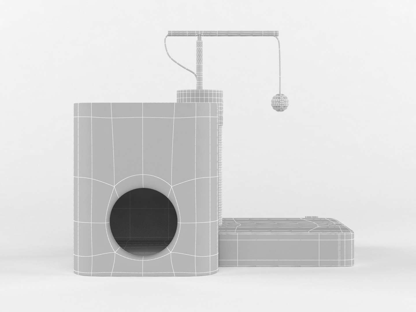 Realistic cat house 3D model - TurboSquid 1335416