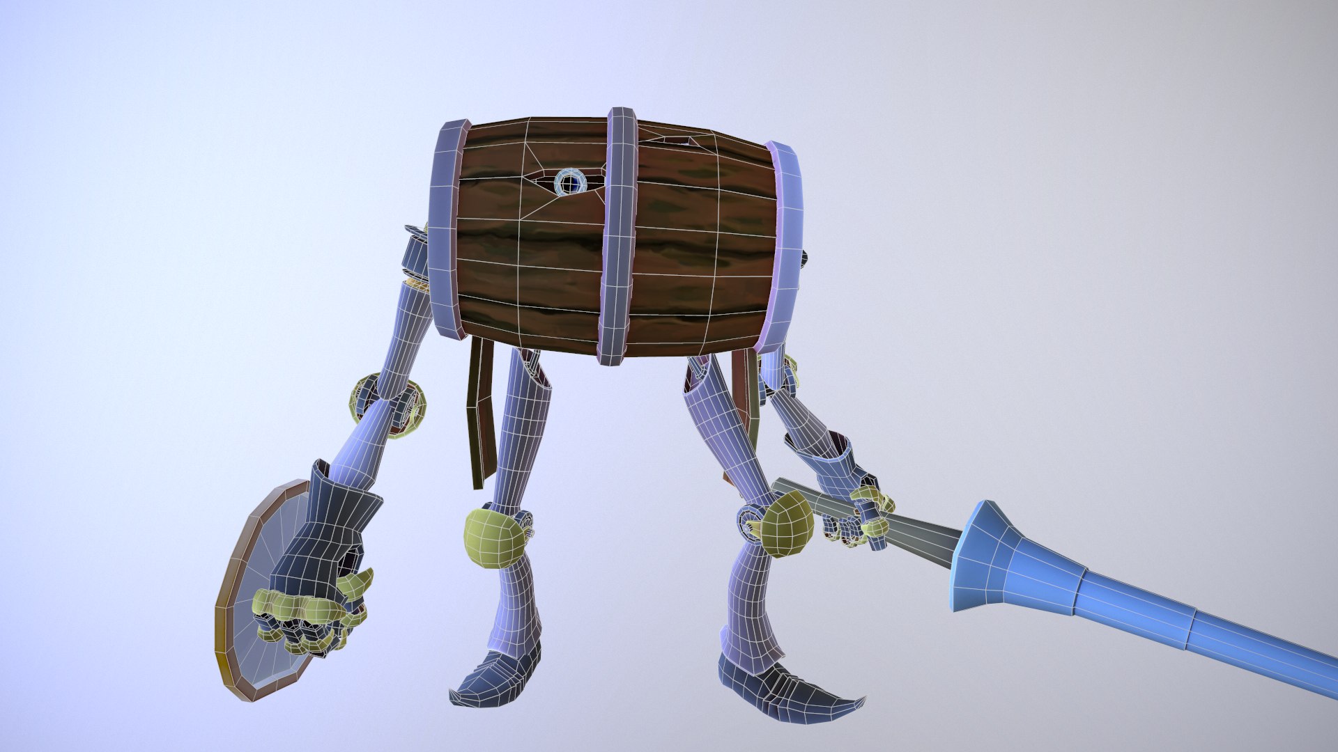 RobotBarrelv11 3D - TurboSquid 1978593