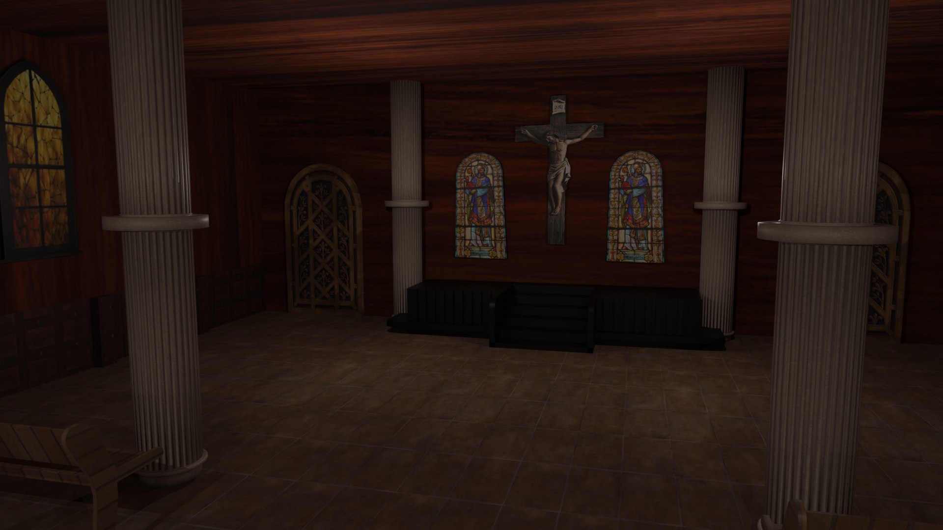 Church Interior 3D Model - TurboSquid 2132122
