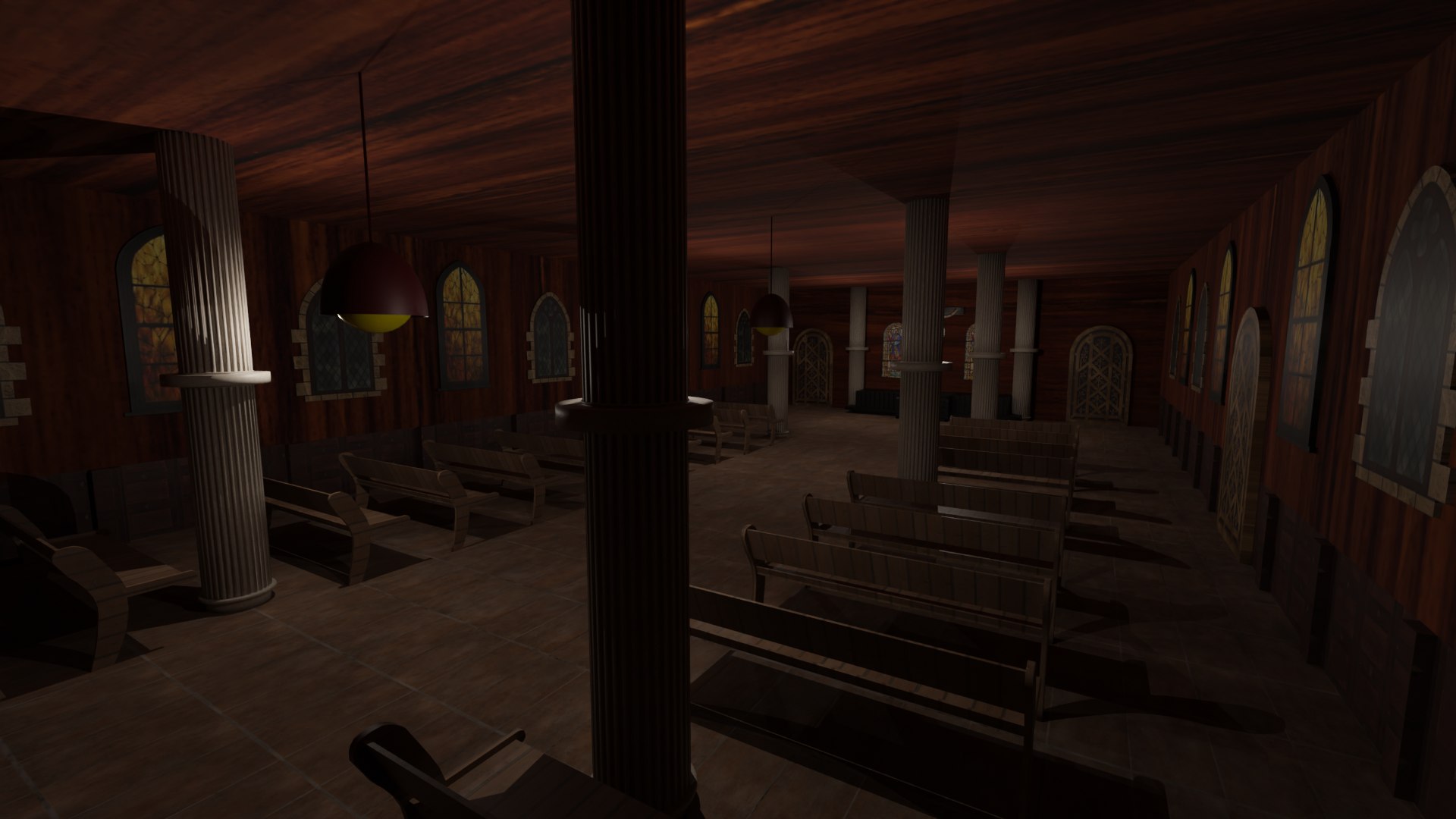Church Interior 3D Model - TurboSquid 2132122