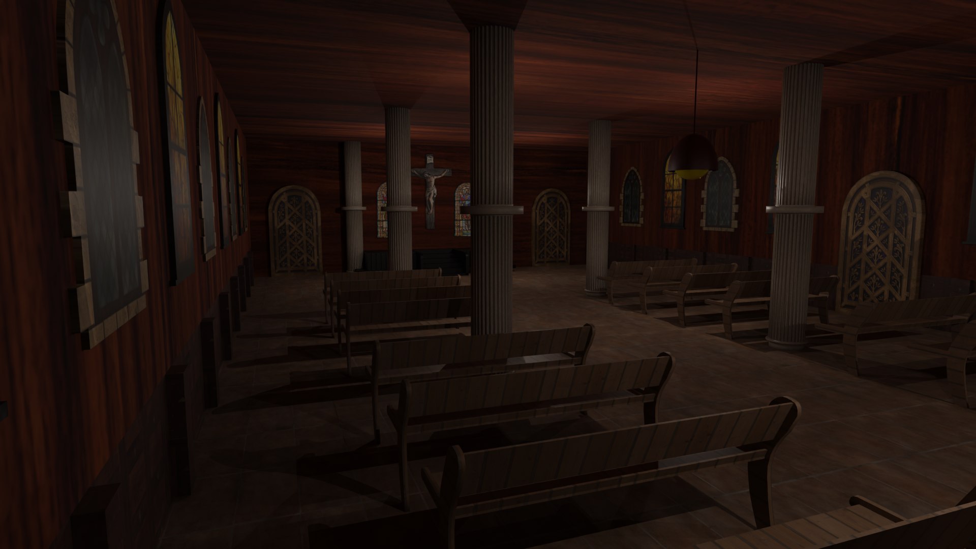 Church Interior 3D Model - TurboSquid 2132122