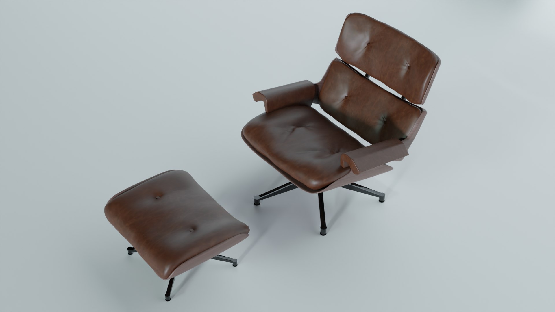 3D Model Eames Lounge Chair - TurboSquid 2293715