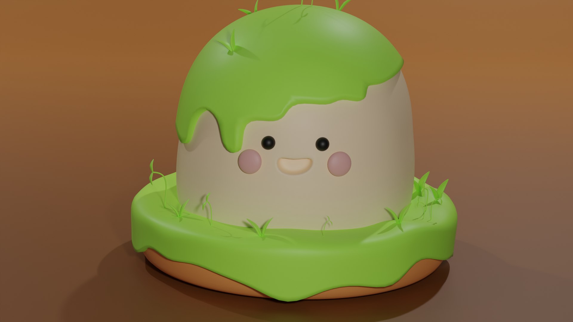 3D model Cute Moss Character - TurboSquid 2163167