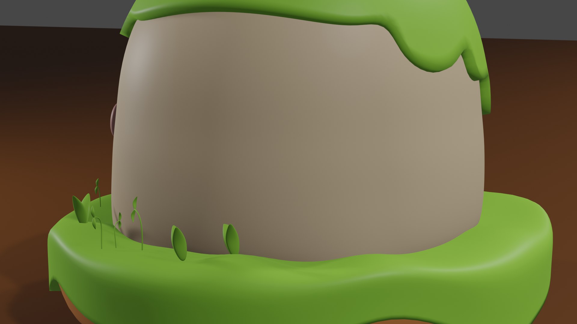 3D model Cute Moss Character - TurboSquid 2163167