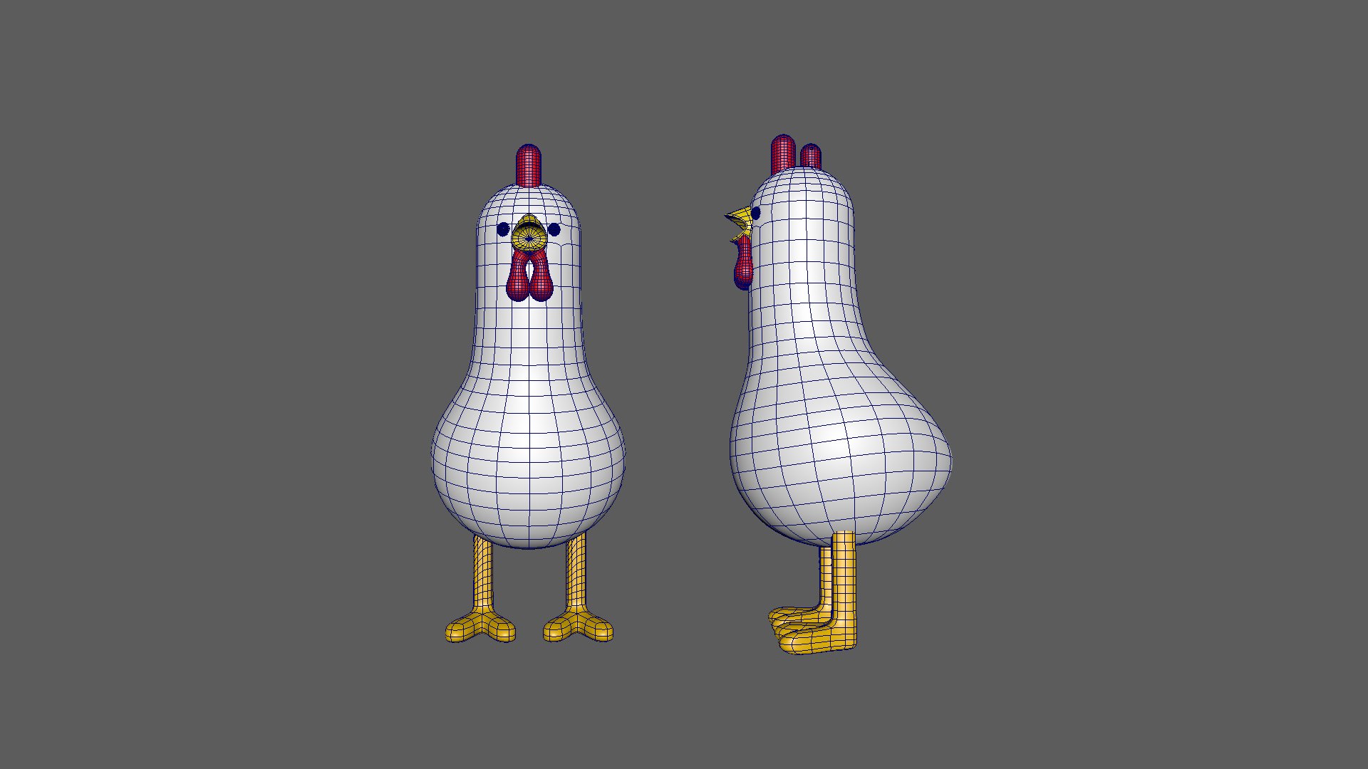 Chicken Cartoon 3D Model - TurboSquid 1227160
