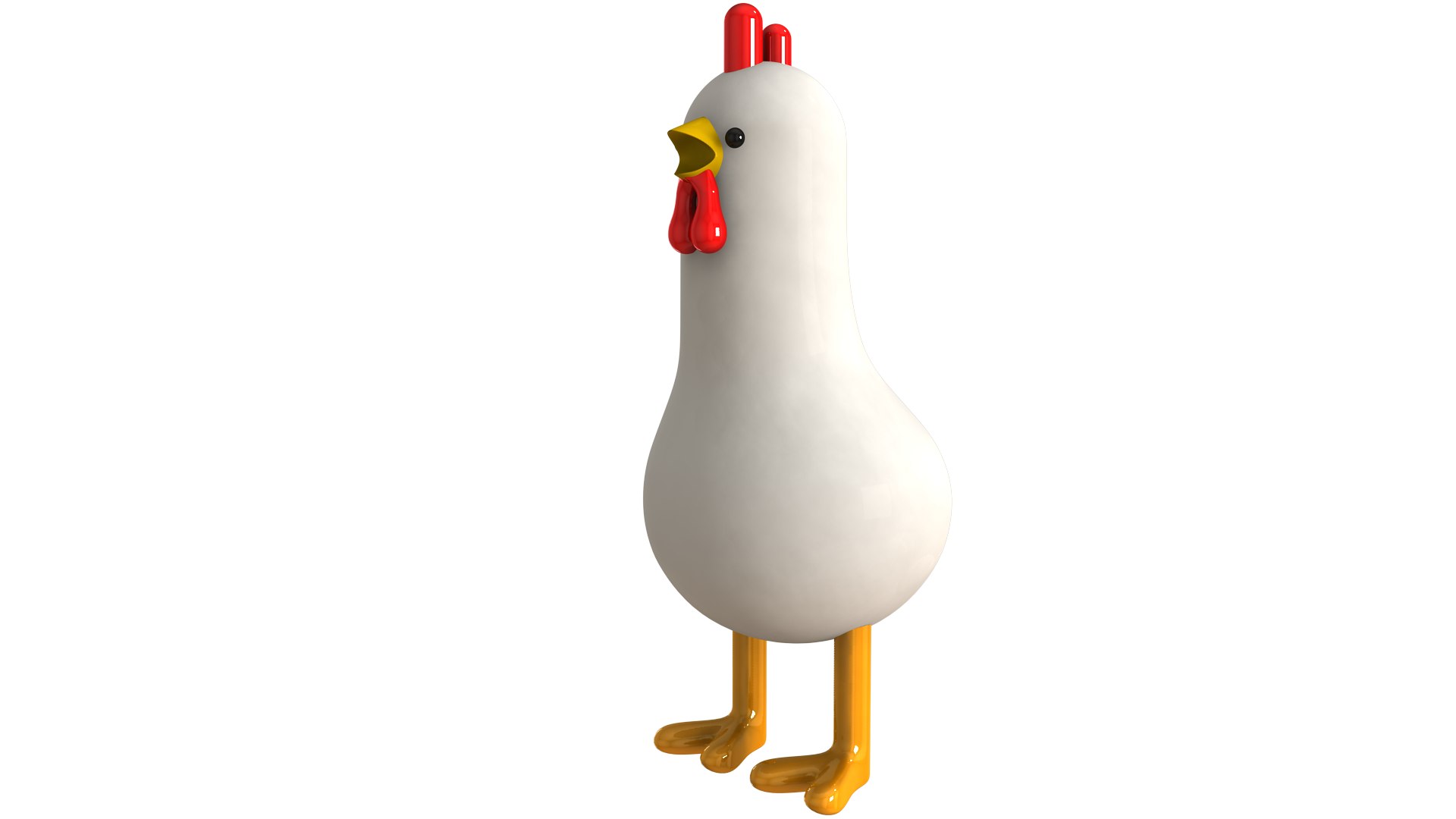 Chicken Cartoon 3D Model - TurboSquid 1227160