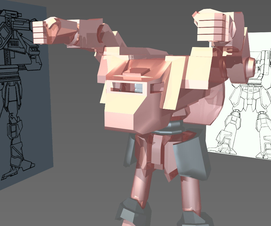 free firemoth omnimech mech 3d model