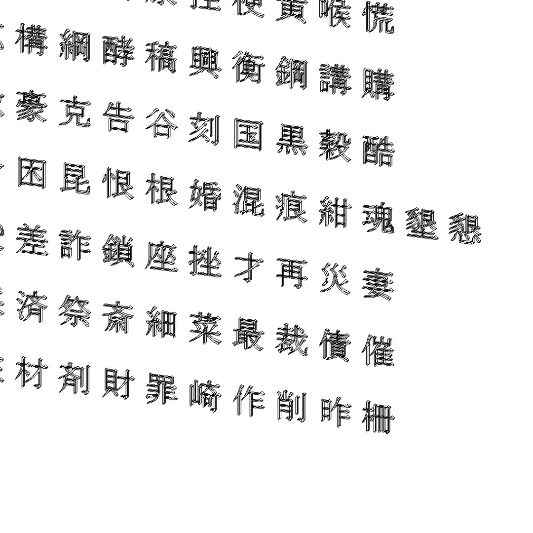 Chinese Ms Pmincho Font 3D Model - TurboSquid 1167250