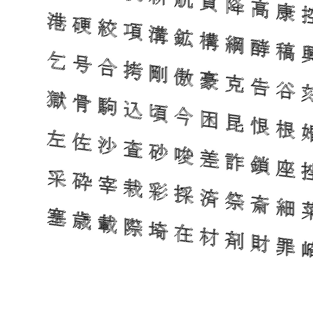 Chinese Ms Pmincho Font 3D Model - TurboSquid 1167250