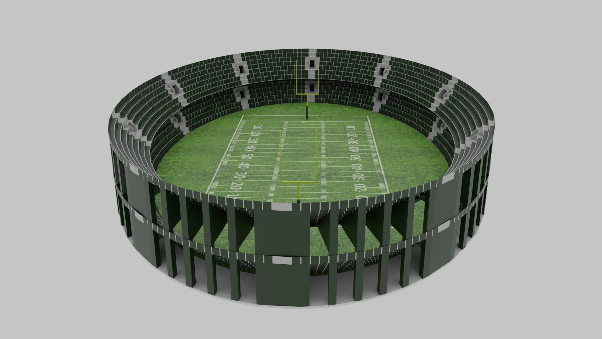 3D American Football Stadium Model - TurboSquid 2140187