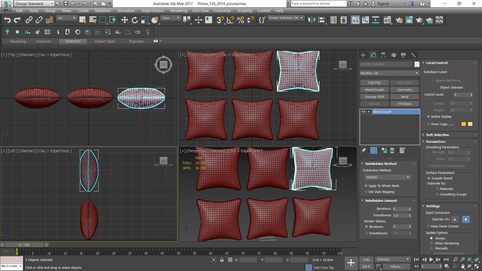 Decorative Pillows Set 126 3D model - TurboSquid 1935408