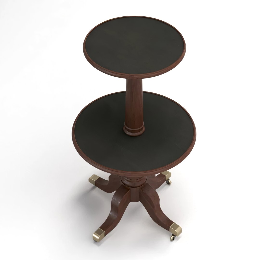 Free 1860s French Two-Tier Round Table 3D model - TurboSquid 1950497