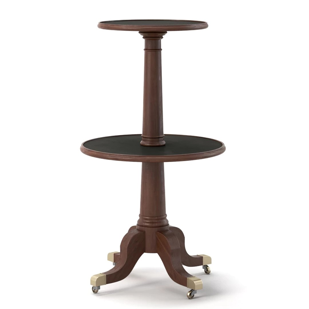 Free 1860s French Two-Tier Round Table 3D model - TurboSquid 1950497