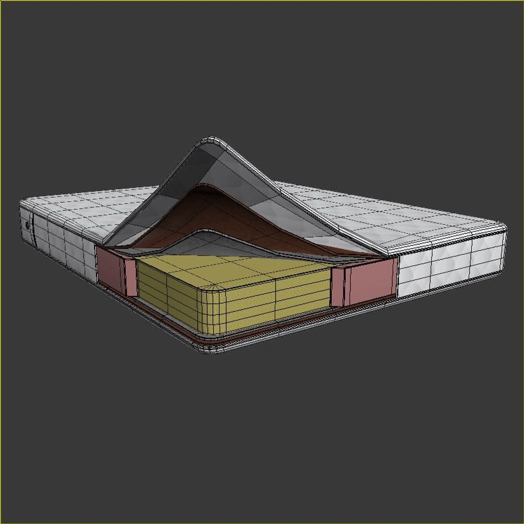 Layered Mattress 3D Model - TurboSquid 1335333