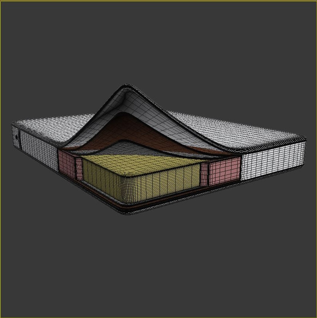 Layered Mattress 3D Model - TurboSquid 1335333